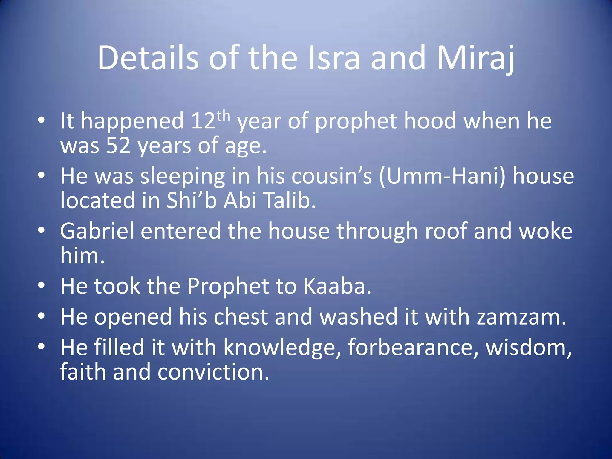 Isra’ and mi’raj | PPTX
