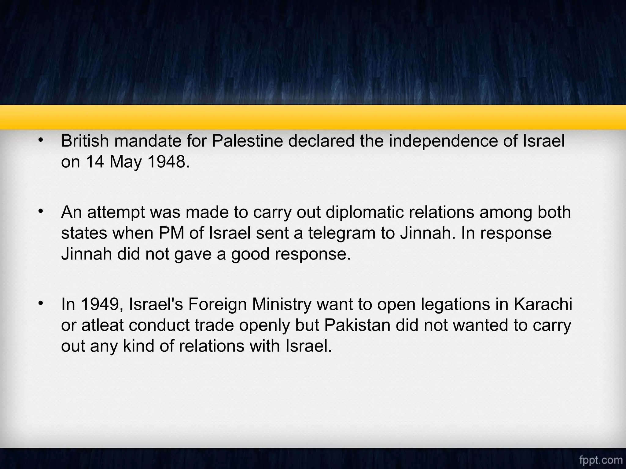 Israel and Pakistan | PPT