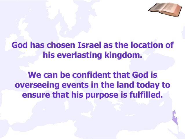 Israel at 60 - 1) Israel - God's chosen land | PPT | Christianity ...