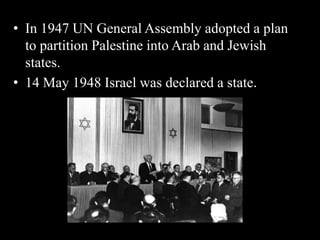 Israel palestine conflict | PPTX