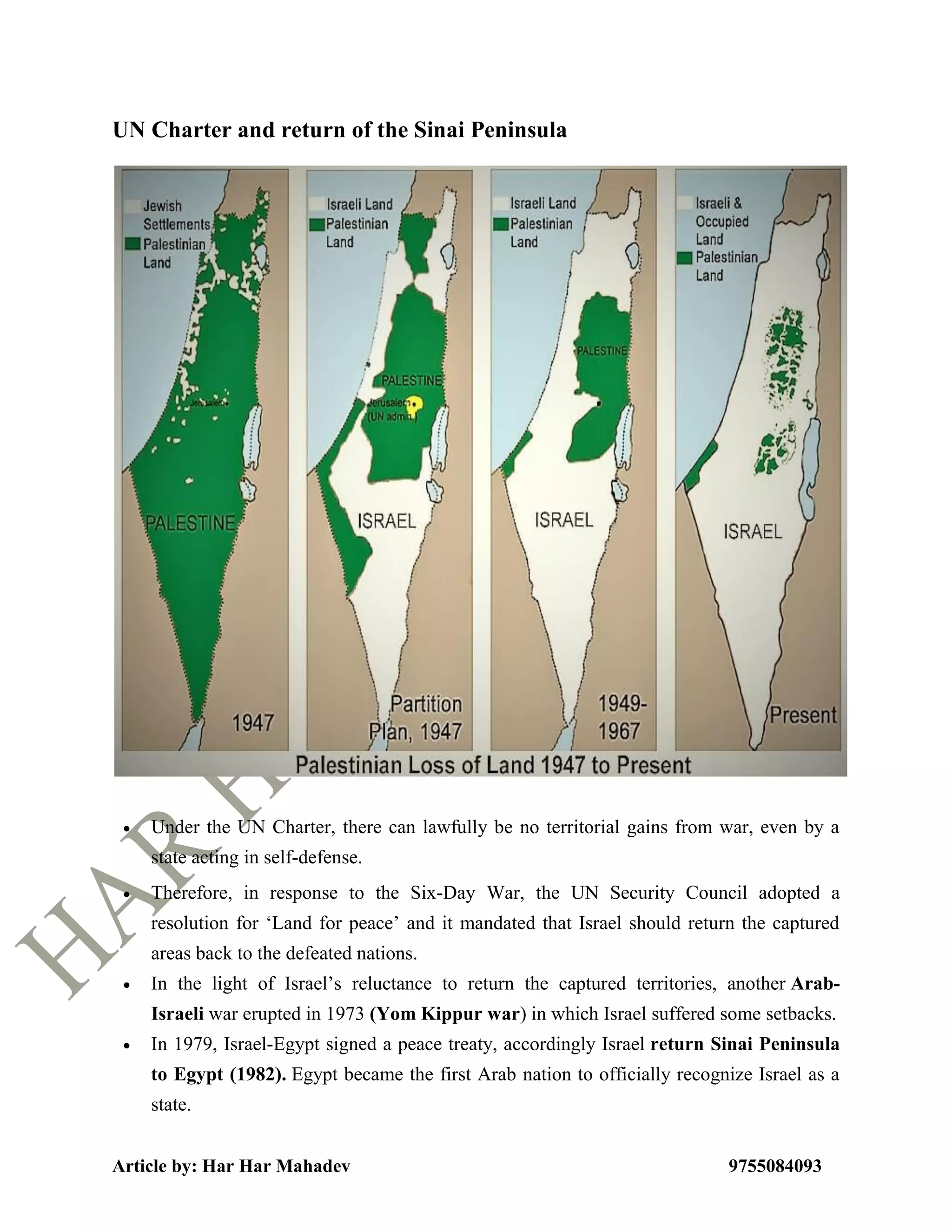 Israel palestine conflict | PDF