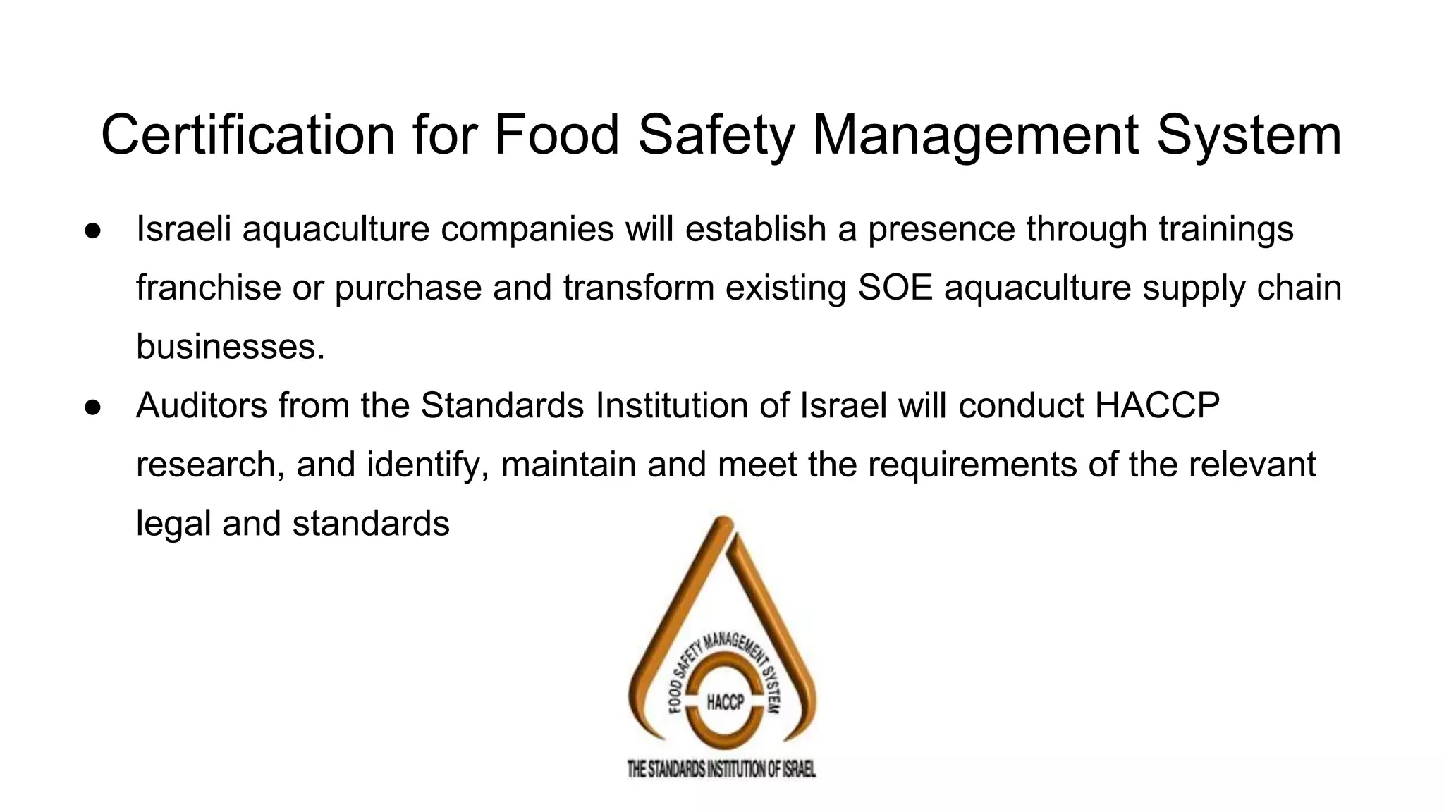 Israel and the Vietnamese Aquaculture Supply Chain | PPTX | Food ...