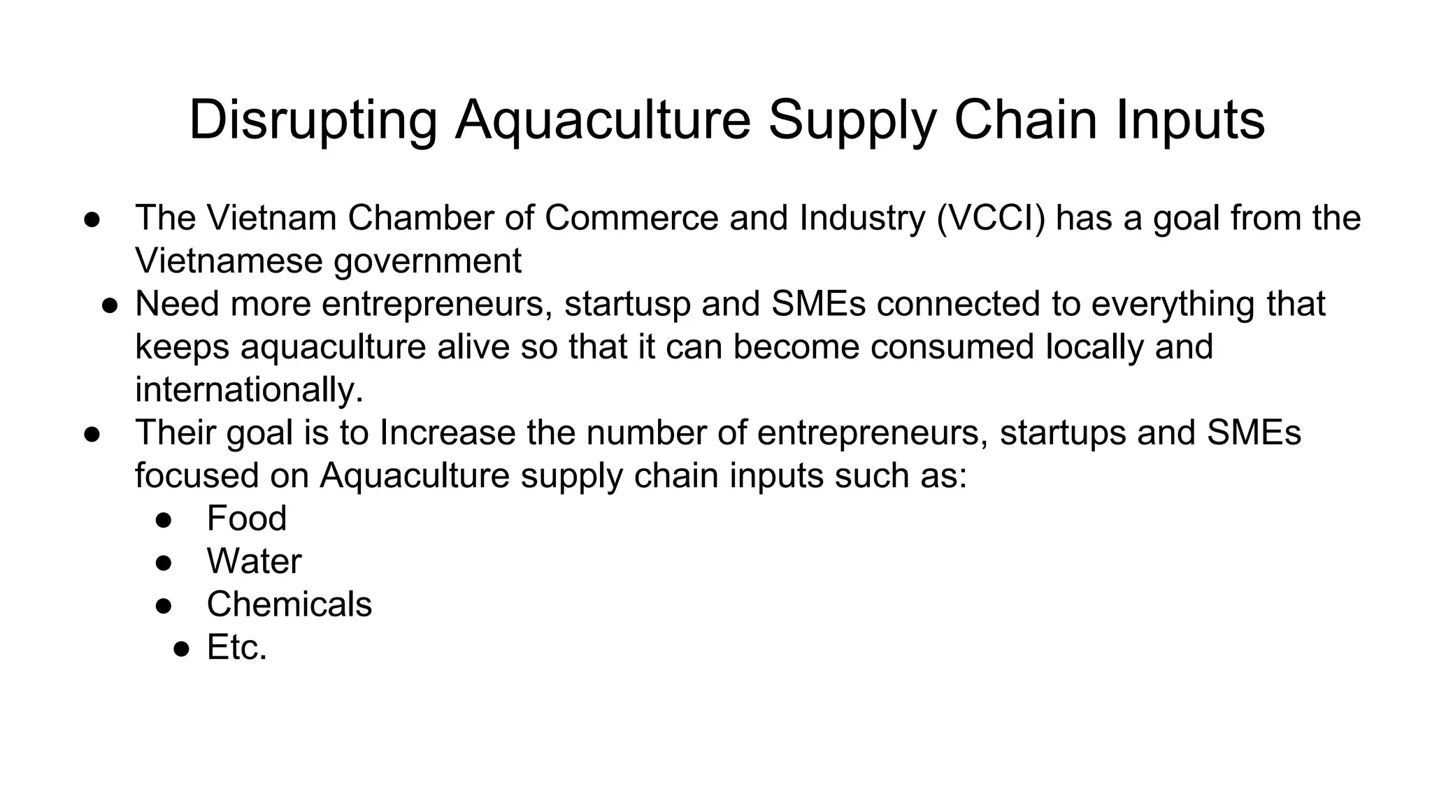 Israel and the Vietnamese Aquaculture Supply Chain | PPTX | Food ...