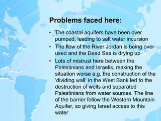 Israel case study of water conflicts in middle east | PPTX