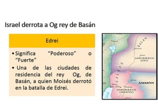Israel derrota a Og rey de Basán | PDF