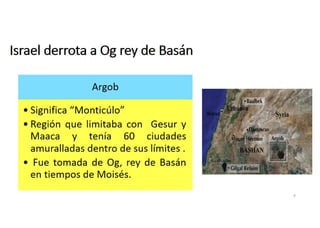 Israel derrota a Og rey de Basán | PDF