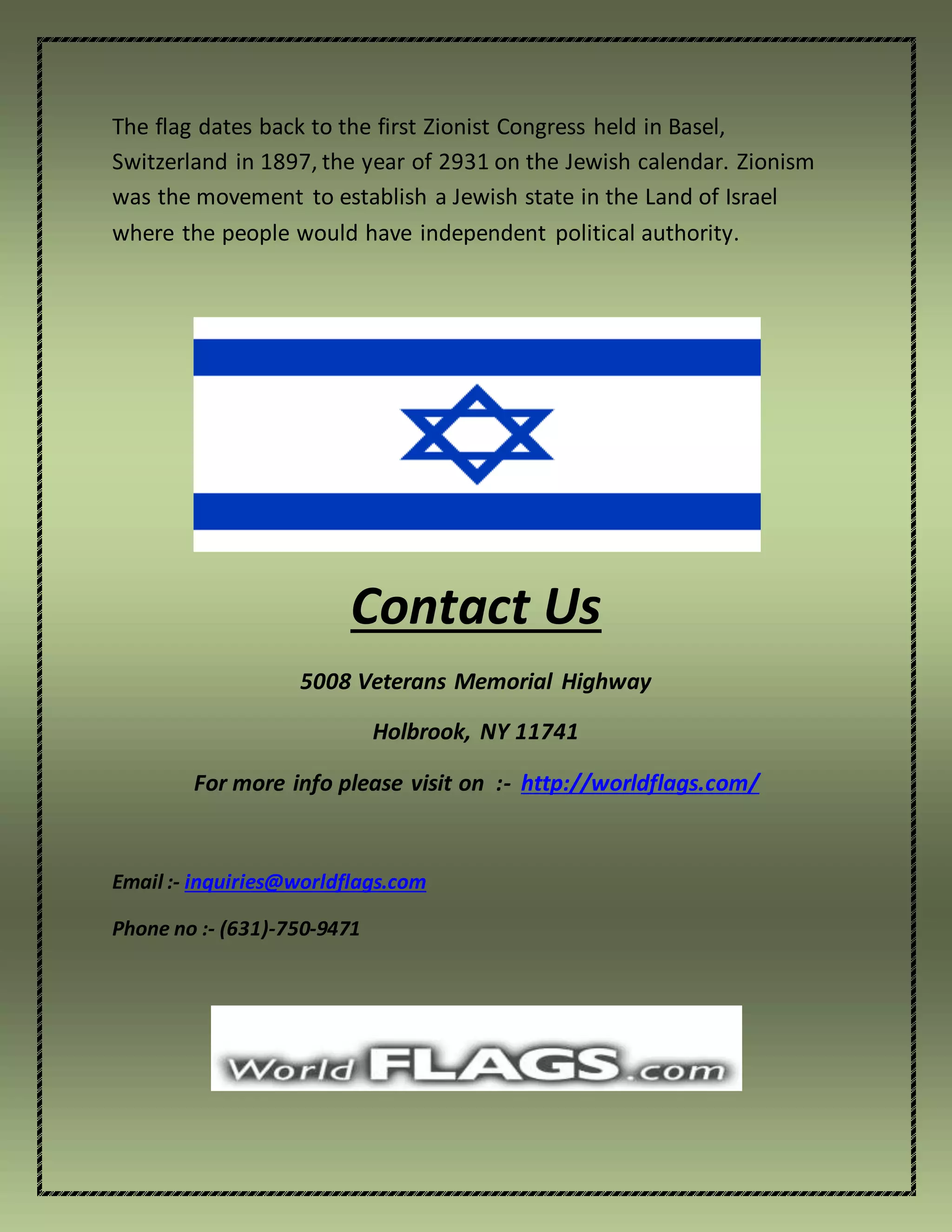 Israel flags | DOCX