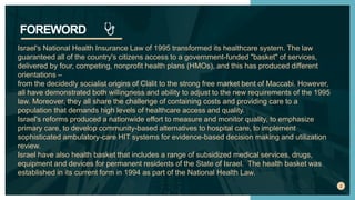 Israel healthcare system financial management | PPTX