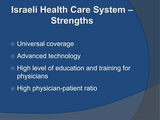 Israeli health care system | PPT