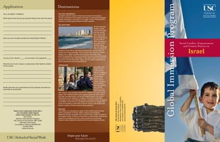 Israel immersion program brochure | PPT
