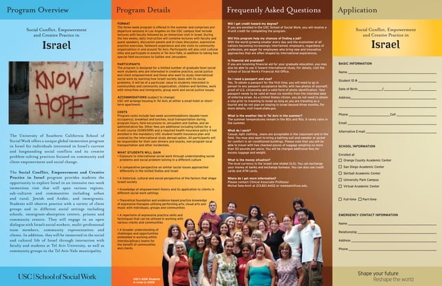 Israel immersion program brochure | PPT