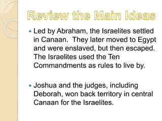 The Ancient Israelites | PPTX