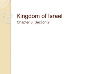 The Ancient Israelites | Pptx