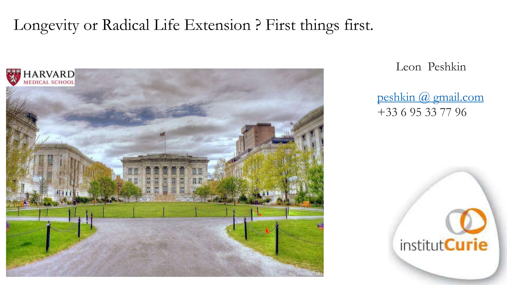 Radical Life Extension_Dr. Leon Peshkin_Dec 2023 | PPTX