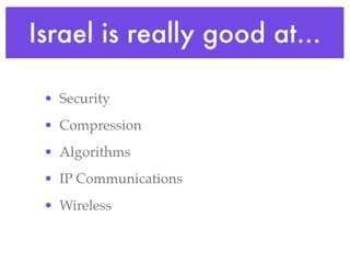 Israel mobile & comms presentation final | PDF