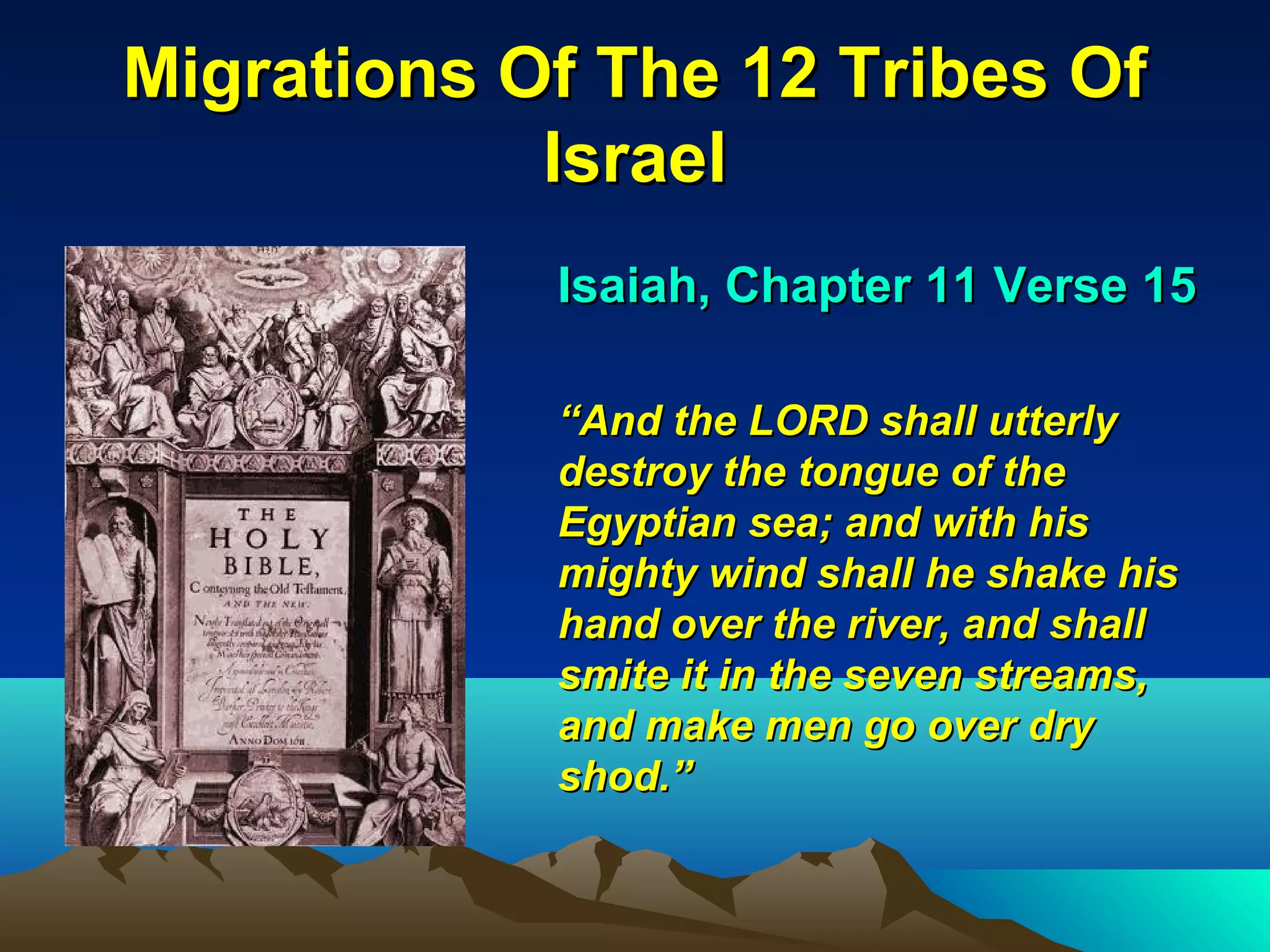 Israel's Migrations Intro | PPT | Christianity | Religion & Spirituality
