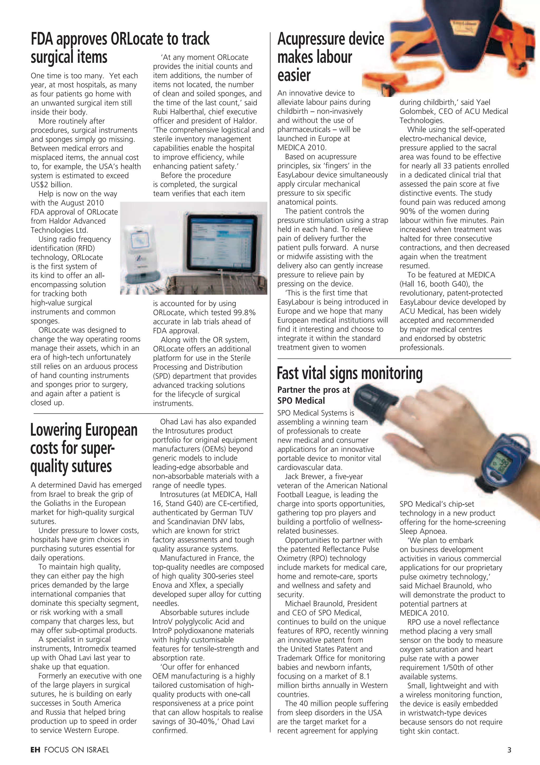 European-Hospital Magazine - Israel Focus | PDF