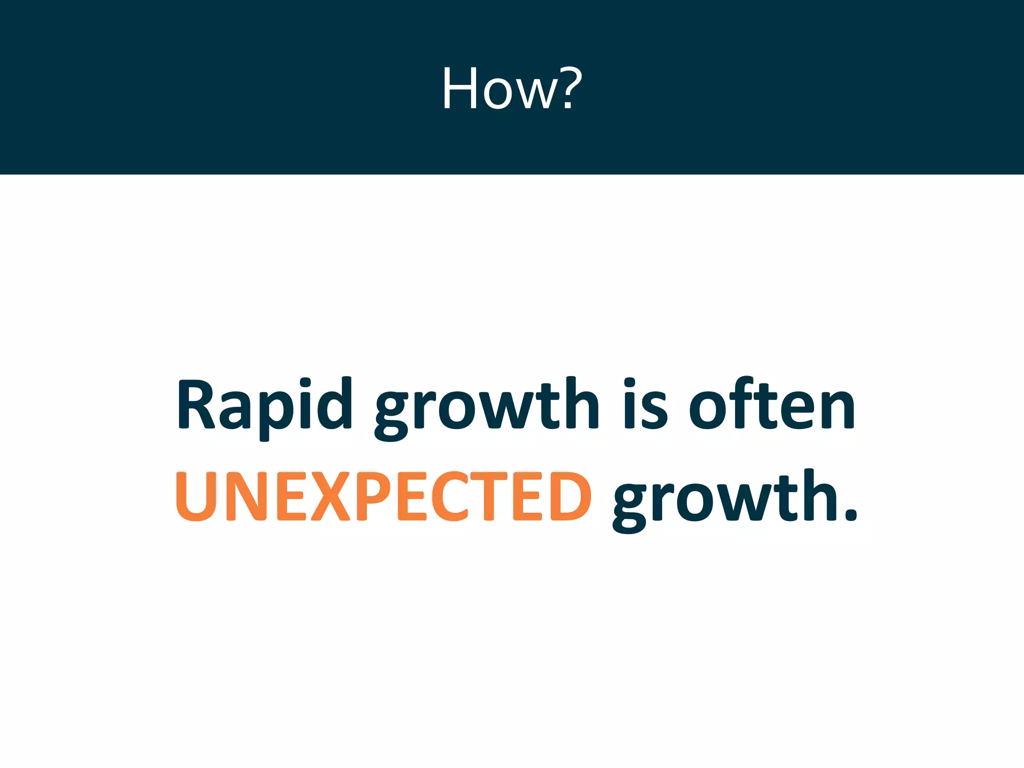 Is rapid growth bad for your business? | PPTX