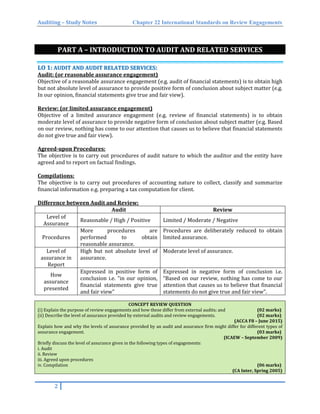INTERNATIONAL STANDARDS ON REVIEW ENGAGEMENTS | PDF
