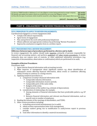 INTERNATIONAL STANDARDS ON REVIEW ENGAGEMENTS | PDF