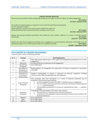 INTERNATIONAL STANDARDS ON REVIEW ENGAGEMENTS | PDF