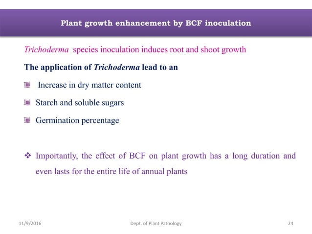 ISR IN PLANTS THROUGH FUNGAL BIOCONTROL AGENTS | PPT