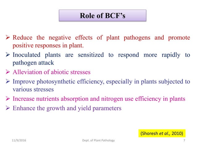 ISR IN PLANTS THROUGH FUNGAL BIOCONTROL AGENTS | PPT
