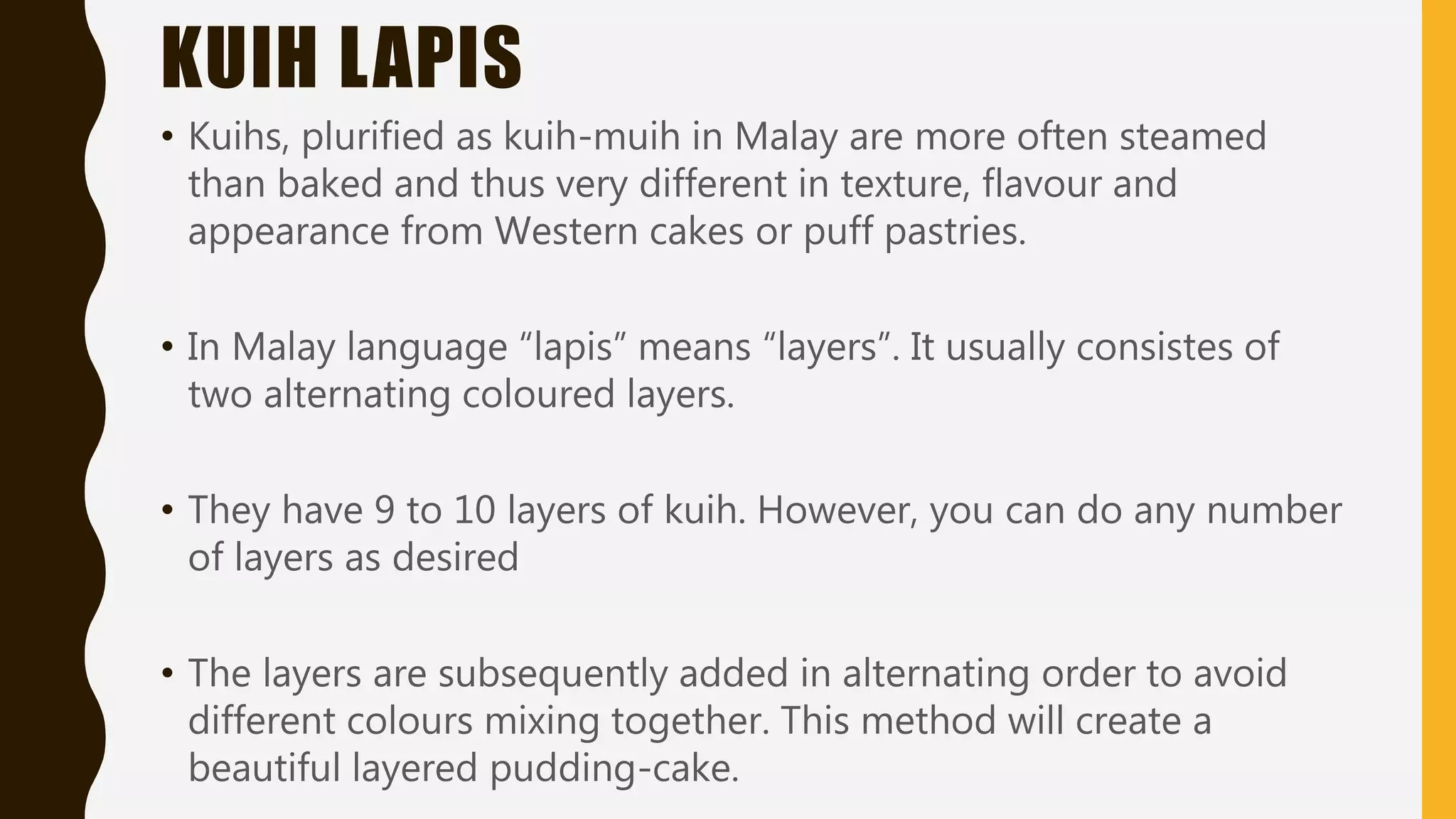 Traditional food in Malaysia | PPTX