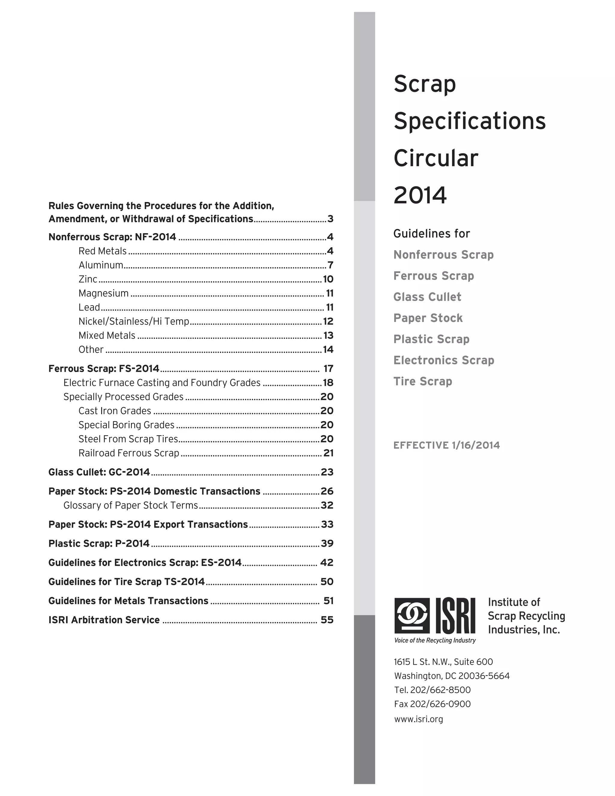 Isri scrap circular | PDF
