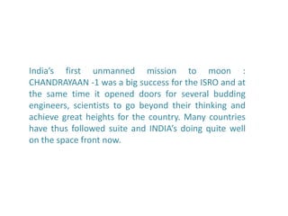 My insight on ISRO | PPTX