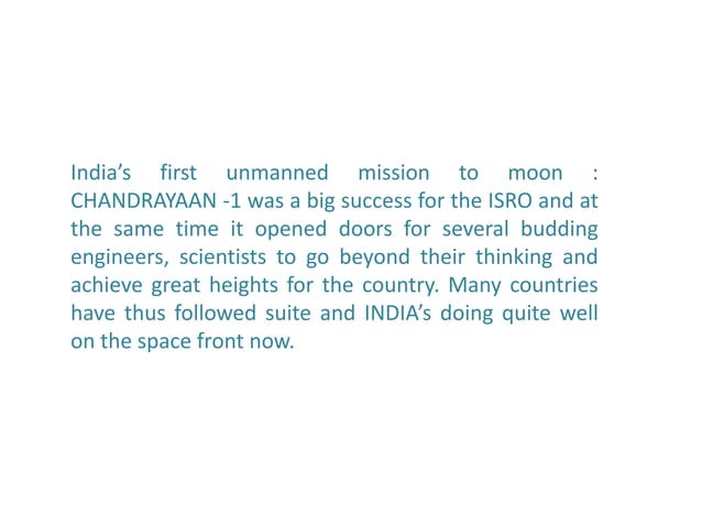 My insight on ISRO | PPTX