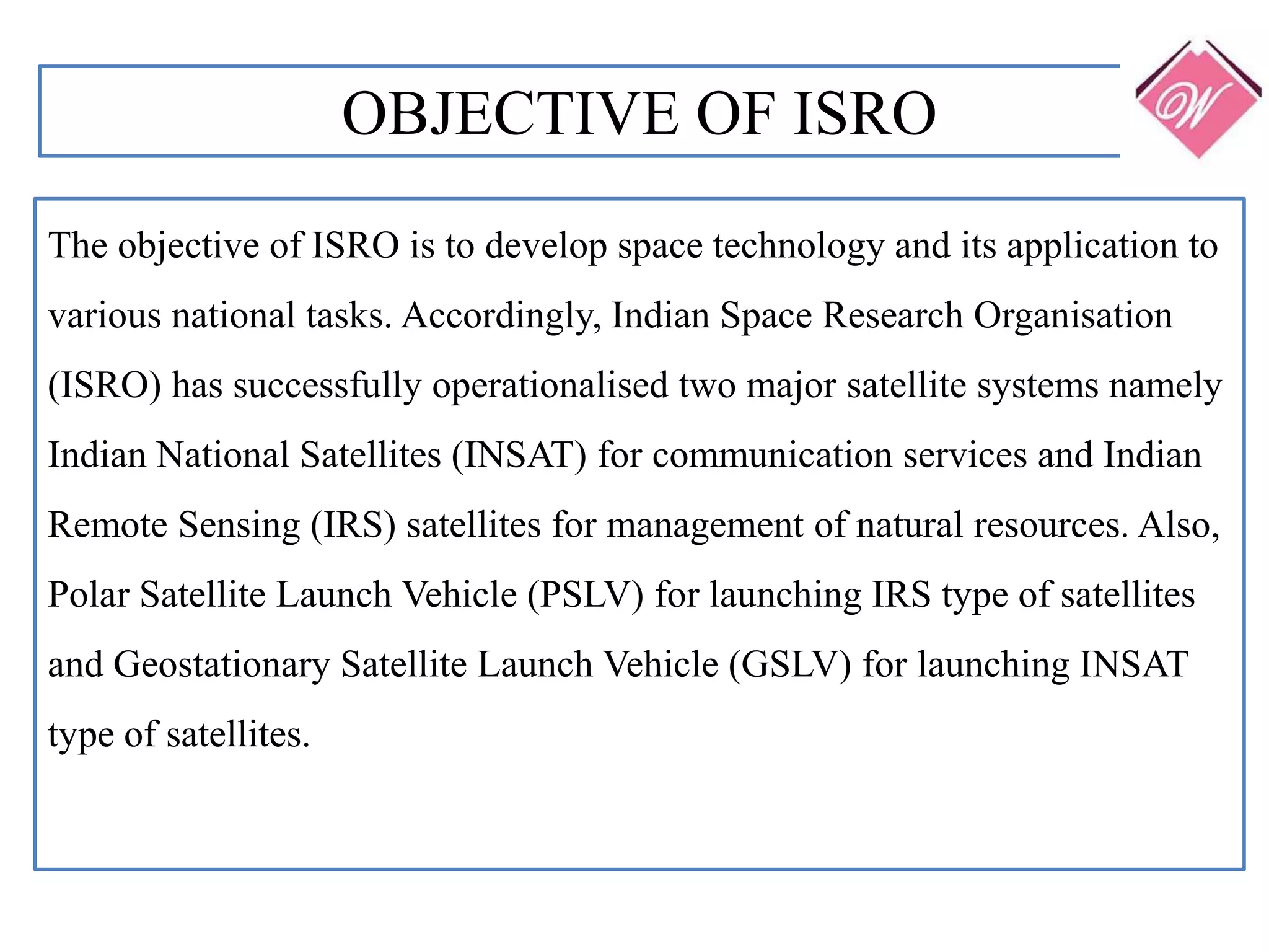 ISRO (Indian Space Research Organization) | PPTX
