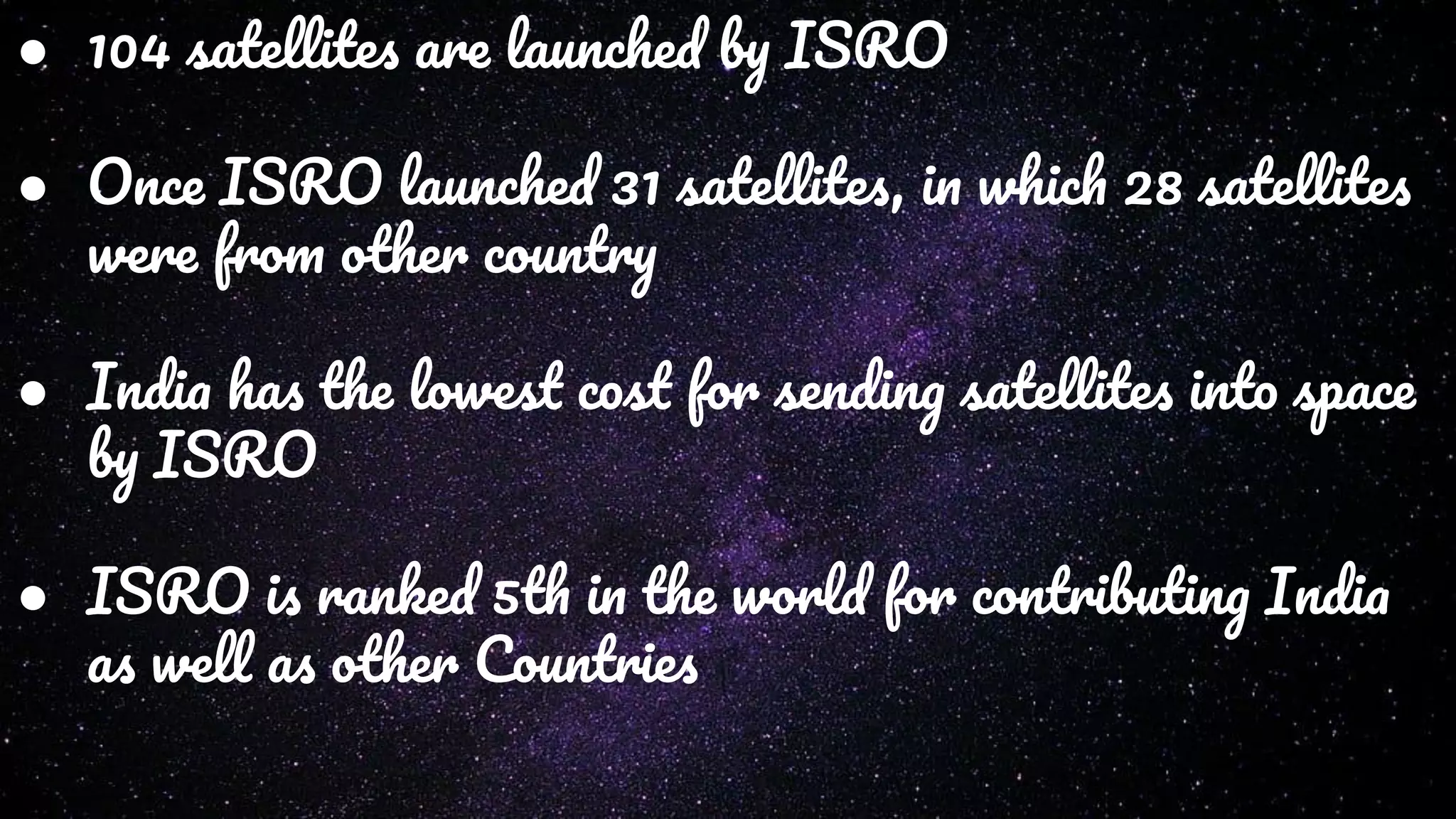Isro s contribution | PPT