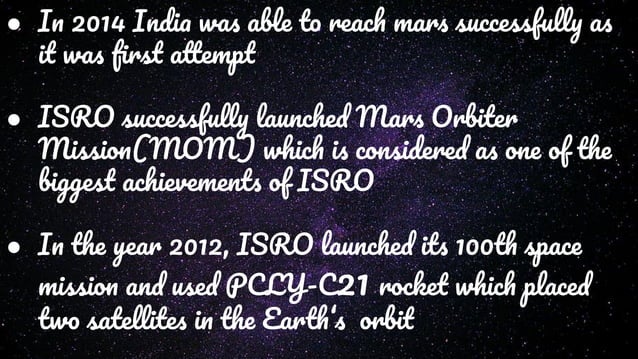 Isro s contribution | PPT