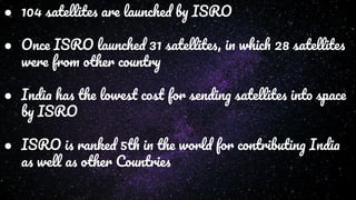 Isro s contribution | PPT