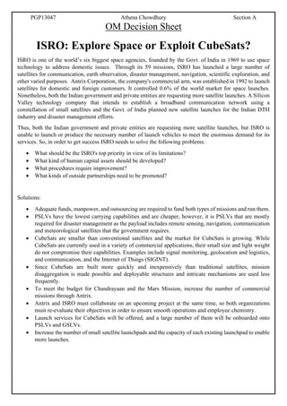 ISRO Explore Space or Exploit CubeSats.pdf