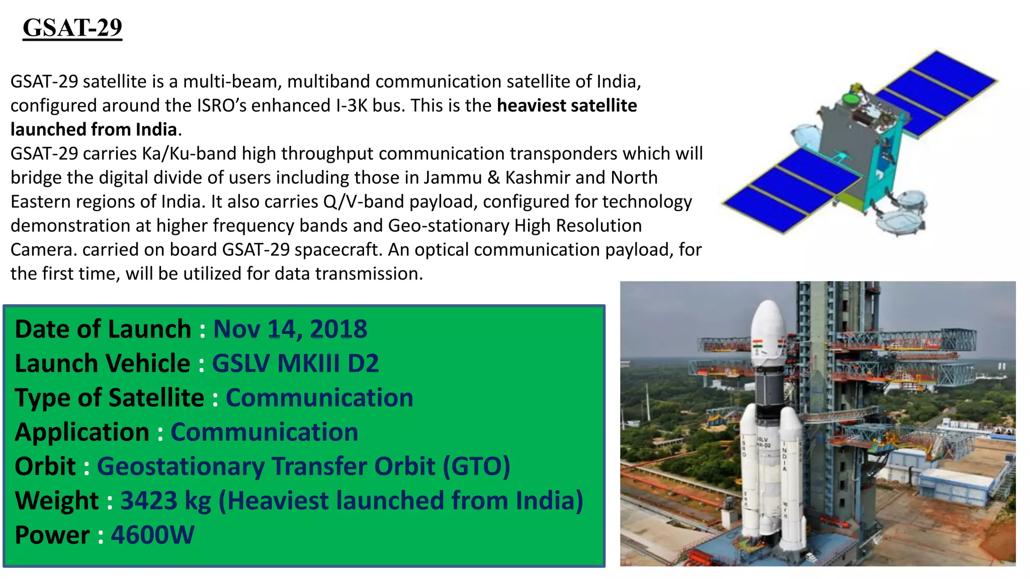 All Missions by ISRO in 2018. | PPT