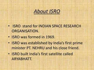 ISRO Presentation | PPTX
