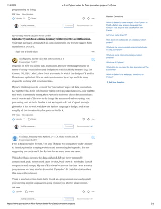 Is r or python better for data journalism projects hari sandeep reddy | PDF
