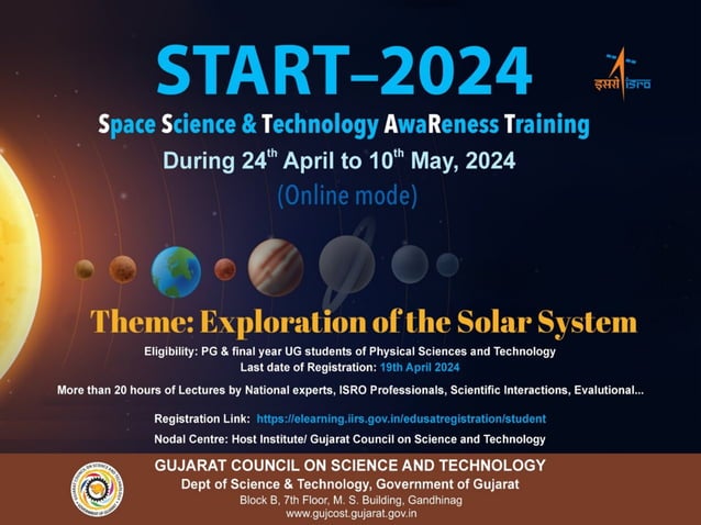 ISRO START program which theme was exploring of the solae system | PPT