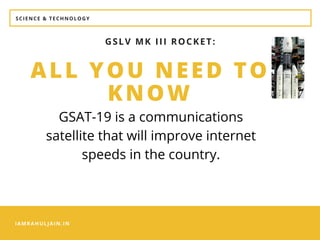 Isro successfully launches its heaviest ever rocket, geosynchronous satellite launch vehicle ...