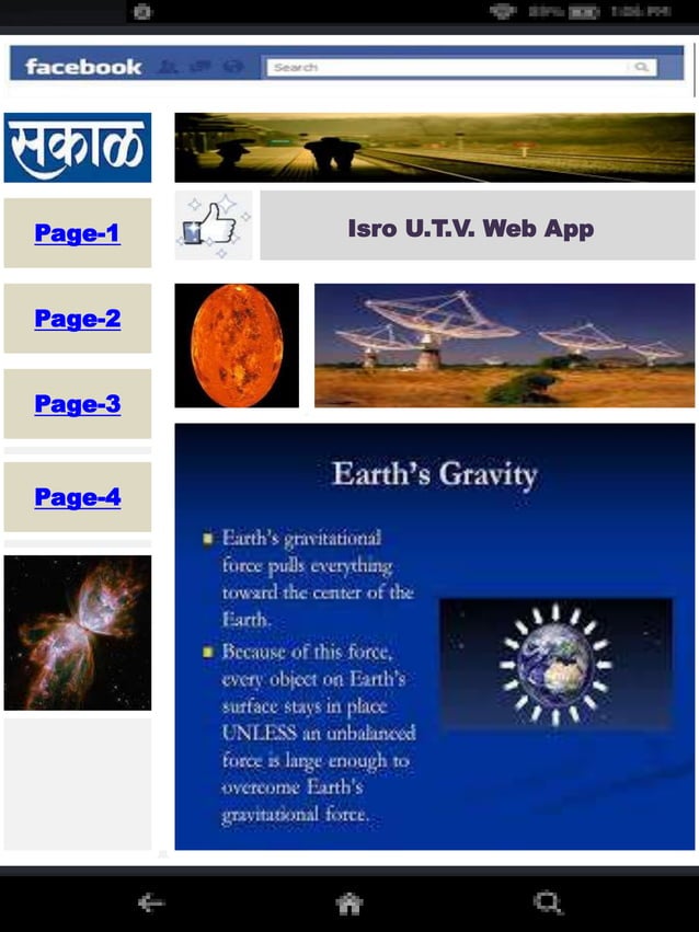 Isro u.t.v. web app | PPTX