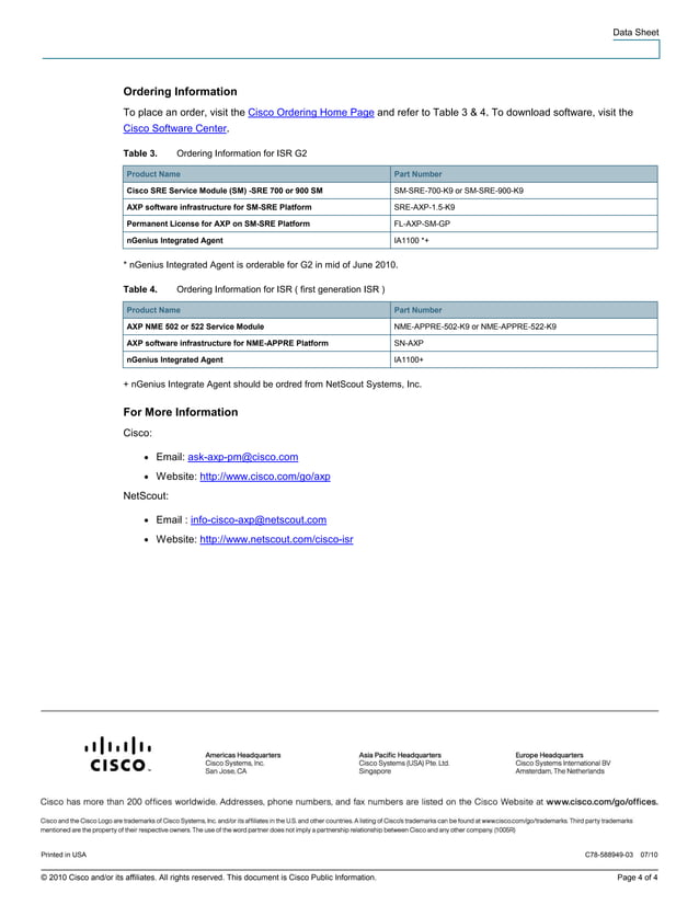 Isr Router Data Sheet Pdf Computer Networking Computing