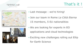 ISRSE37 Terradue Cloud Platform & ellip | PPT