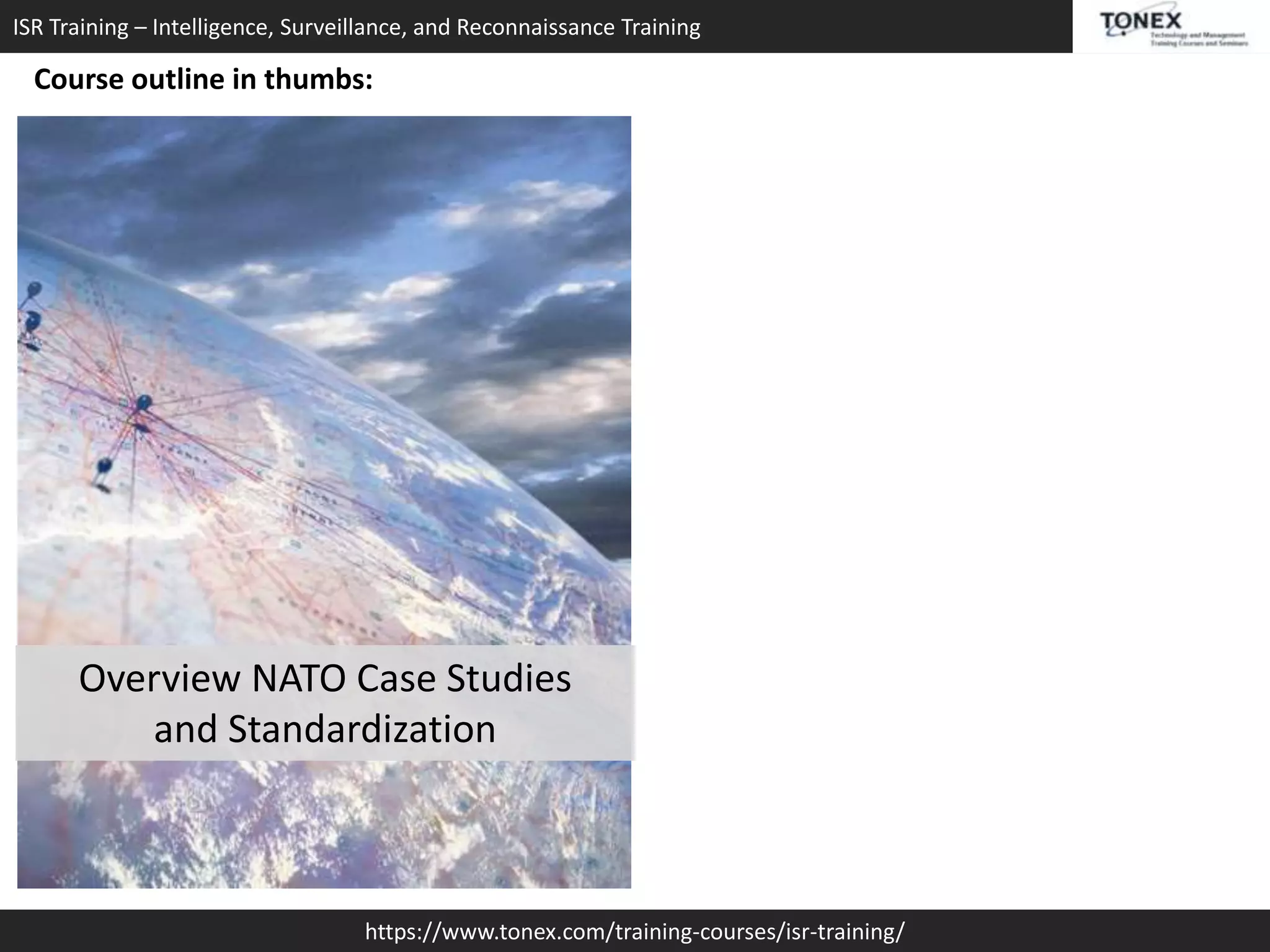 ISR (Intelligence, Surveillance, and Reconnaissance) Training - Tonex Training | PPTX