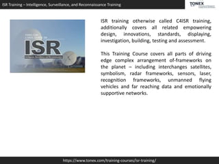 ISR (Intelligence, Surveillance, and Reconnaissance) Training - Tonex ...