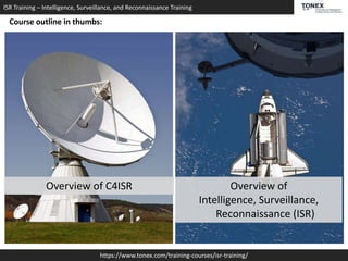 ISR (Intelligence, Surveillance, and Reconnaissance) Training - Tonex ...