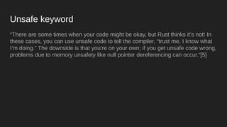 Is rust language really safe? | PPT