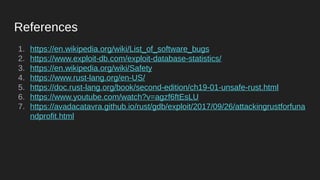 Is rust language really safe? | PPT
