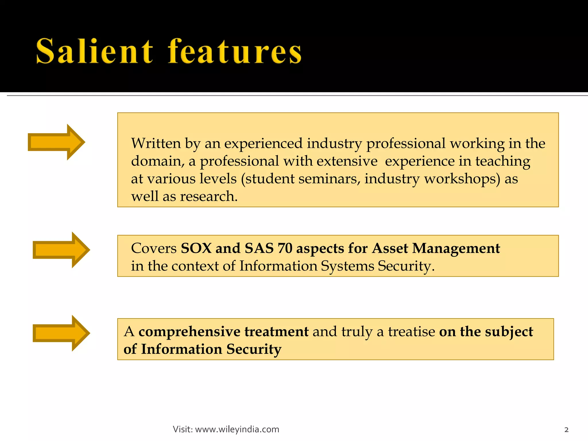 Information Systems Security: Security Management, Metrics, Frameworks and Best Practices | PPT